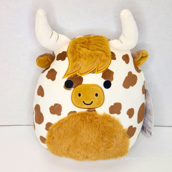 Squishmallows | Toys | Alonzo Brown Spotted Highland Cow Original ...